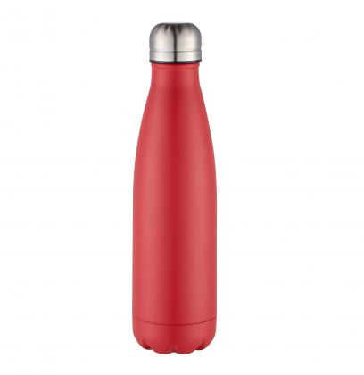 Oasis red powder coated stainless steel, thermal insulated bottle ...